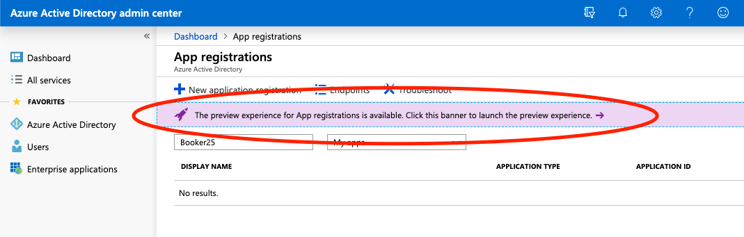 Setup Outlook Authentication